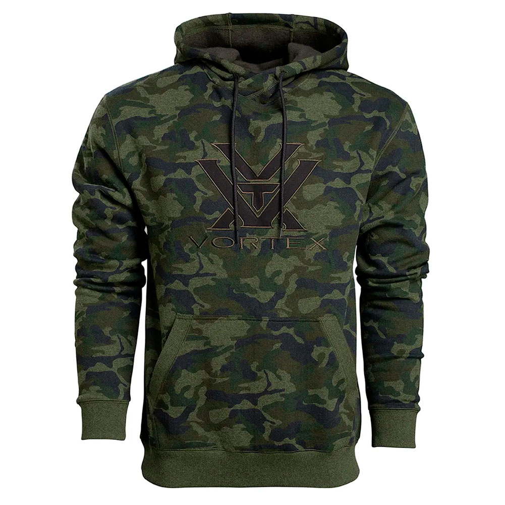 VORTEX Adult Male Core Logo Comfort Hoodie, Color: Camo Green, Size ...