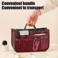 Purse Organizer Insert, Large Capacity Double Zip Bag with Mesh Pockets ...