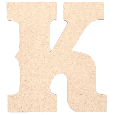 Krafty Supply 4" Tall Western Block - MDF Letter I | 1/8" Thick ...