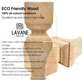 LAVANE 8 inch / 20cm Wooden Furniture Legs, Set of 4 Solid Wood Carved ...