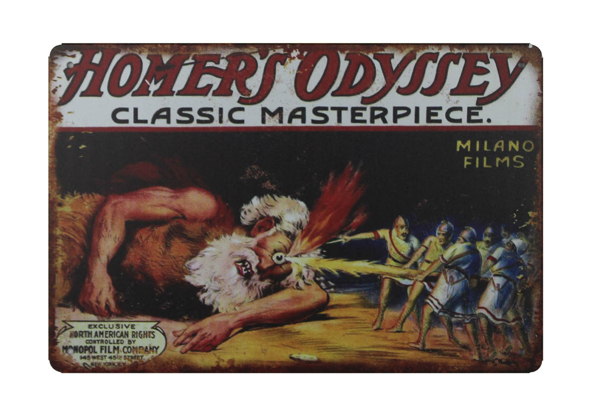 Homer's Odyssey Film Classic Masterpiece. metal tin sign vintage style ...