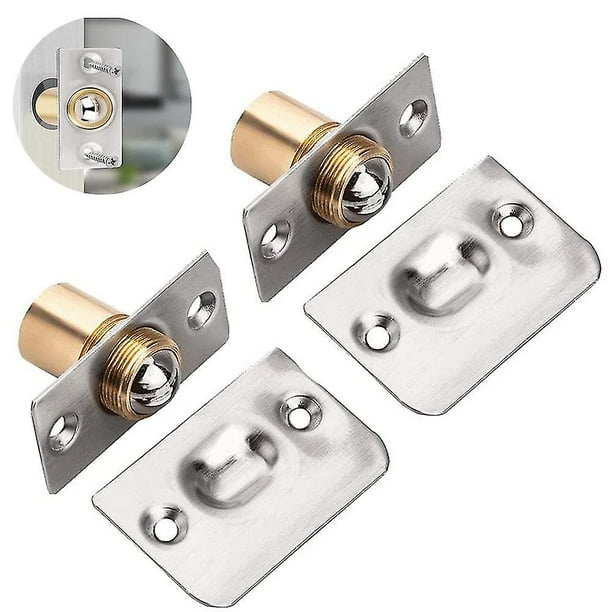 2 Pieces Cabinet Door Ball Catch, Stainless Steel Adjustable Roller ...