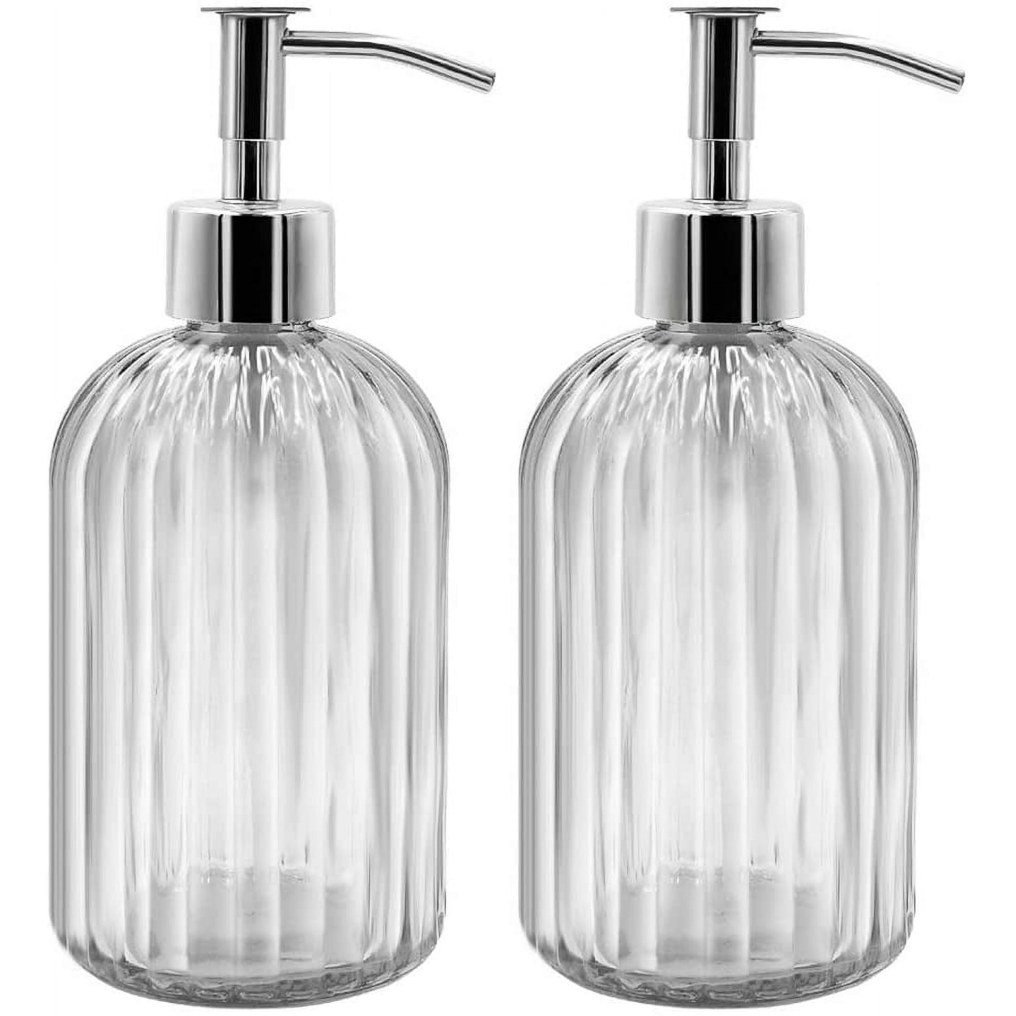 Click here for Nielieping 2 Pack Glass Soap Dispenser  400ml Liqu... prices