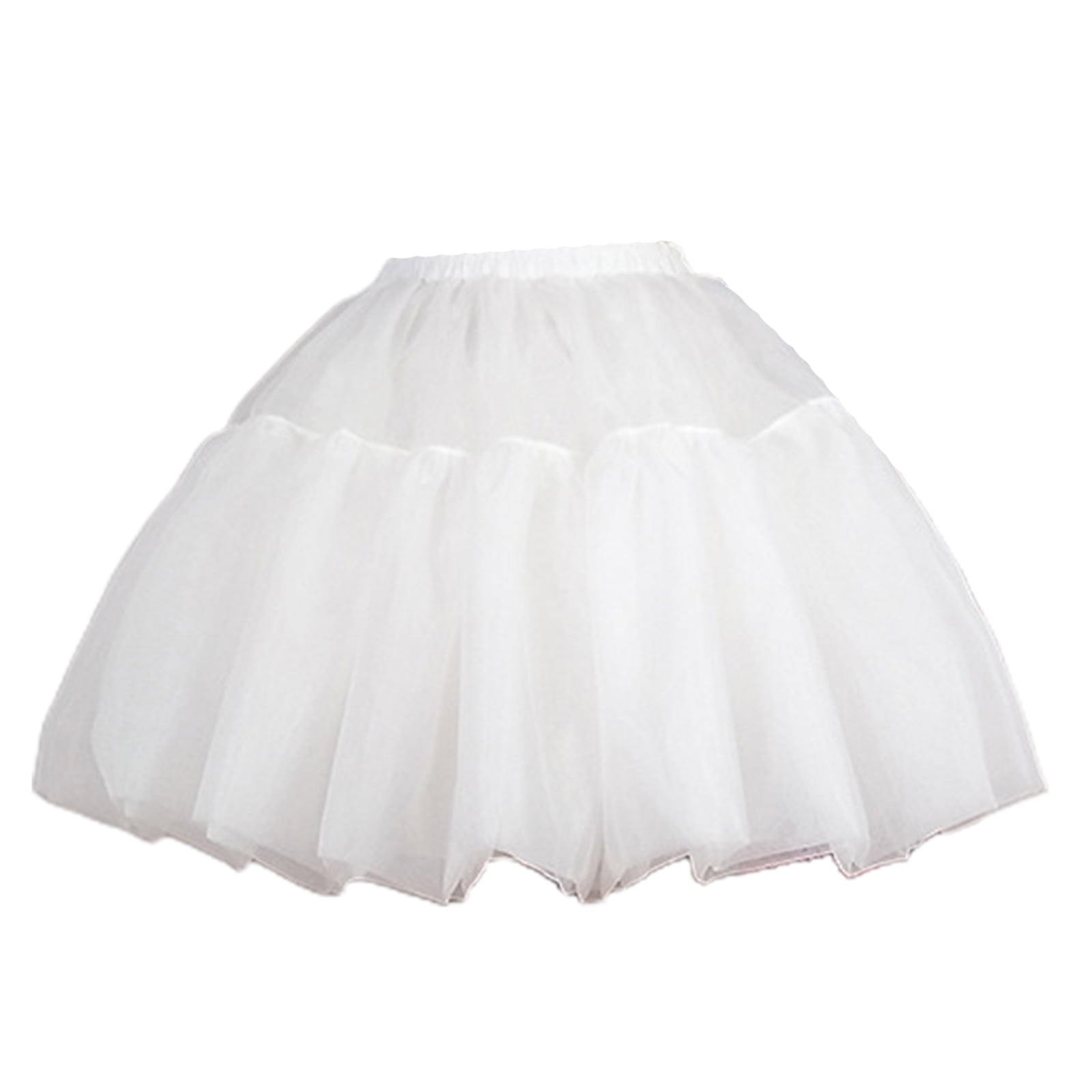 A-line Petticoat Crinoline Short Slips Hoopless Puffy Underskirt Multi ...