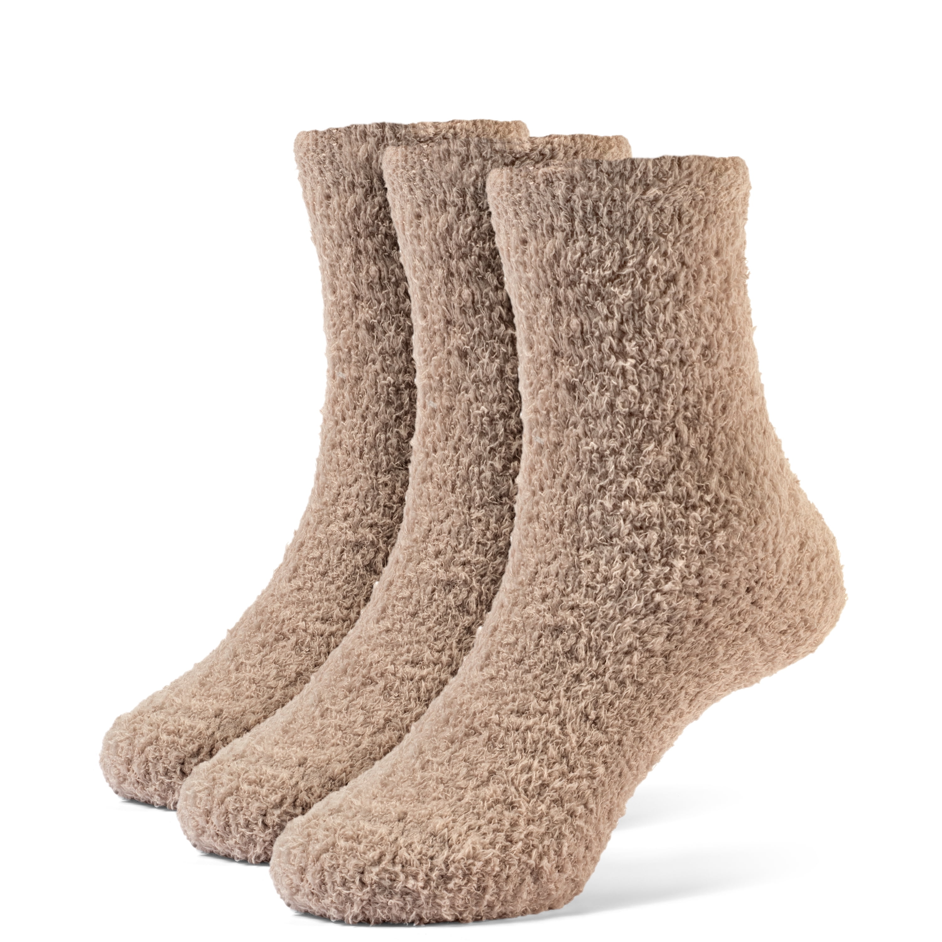 Galiva Girls' Fuzzy Quarter Cozy Socks - 3 Pairs - Walmart.com