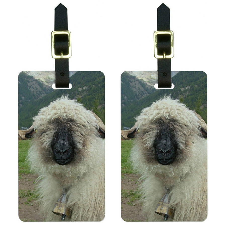 Graphics and More - Valais Blacknose Sheep Switzerland Luggage Tags ...