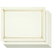 Gold Foil Certificate Paper, 48 Sheets, Customizable for Awards (8.5 x ...