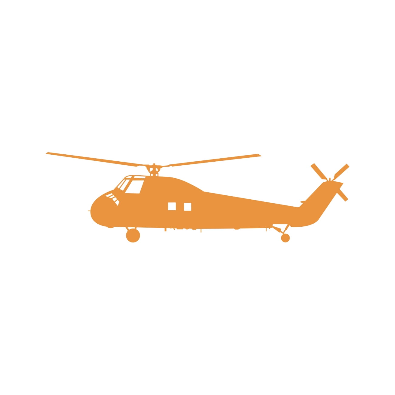 H-34 Choctaw Helicopter Sticker Decal Die Cut - Self Adhesive Vinyl ...