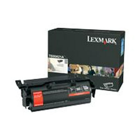 Lexmark - Black - original - toner cartridge LCCP - for Lexmark T650dn ...