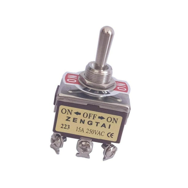Toggle Switch, DPDT On/Off/On 3 Position 6 Pins Momentary, pin toggle ...