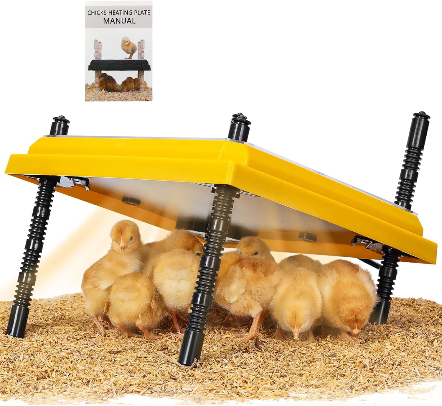 NesCozy Brooder Heating Plate for Chicks Adjustable: 10x10 Warmer with ...
