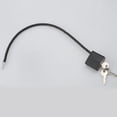 Uonlytech 2Pcs Lock Cable Metal Wire Lock Black with Key Wear Resistant ...