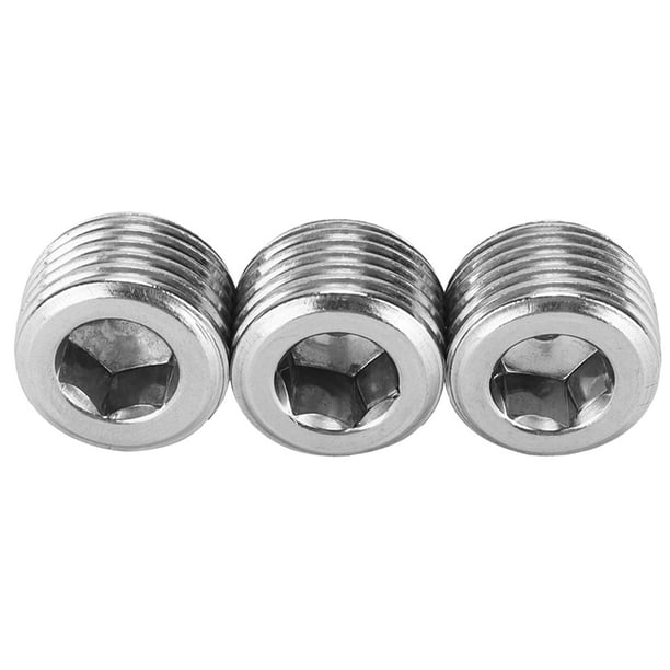 Conector macho con rosca hexagonal interna, 3 piezas, 1/2 pulg., NPT ...