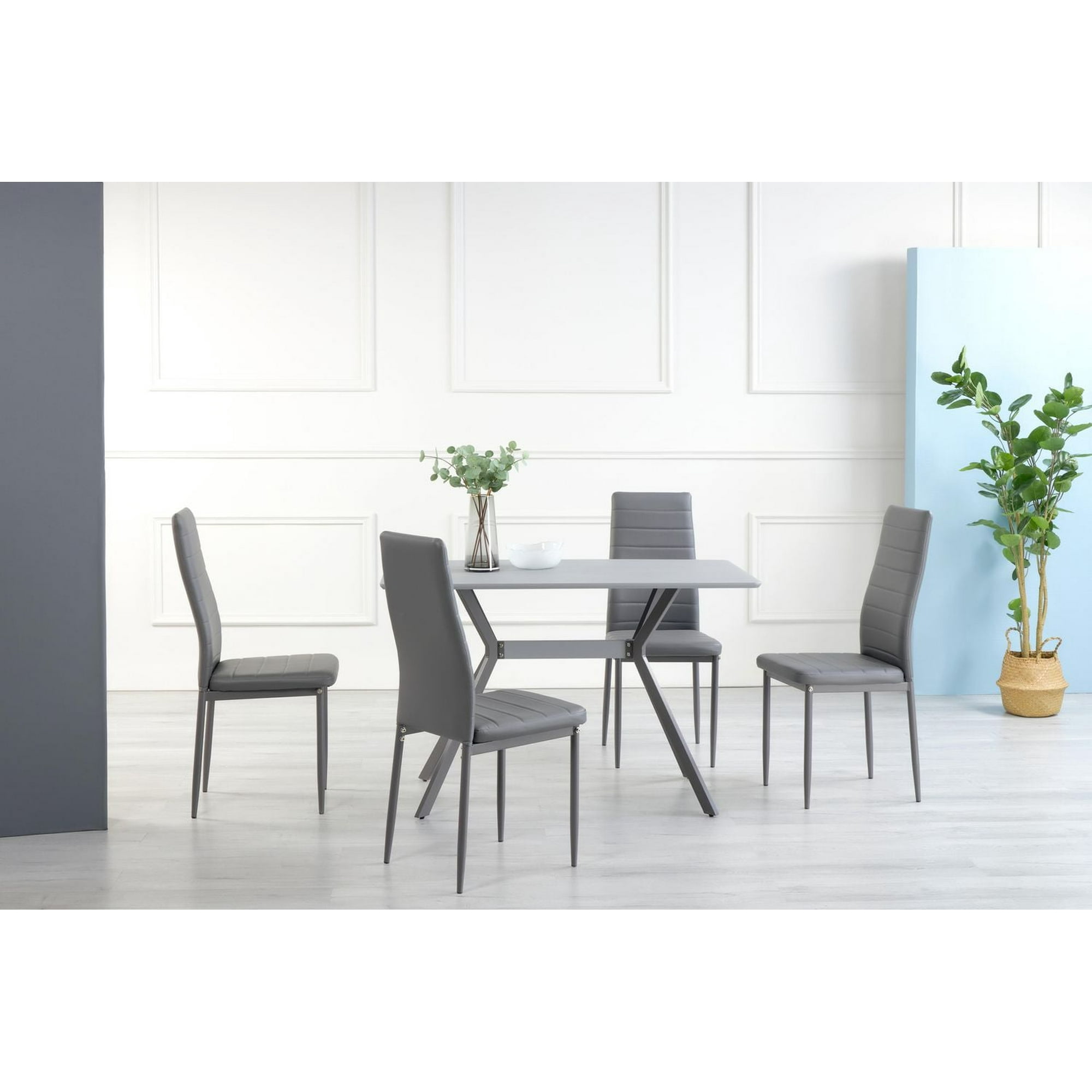 Click here for K-Living Nash 5pcs Grey Anti Scratch  Powder Coate... prices