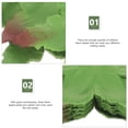 OUNONA 120Pcs Artificial Rose Sepal Green Fabric Leaves for DIY Flower ...