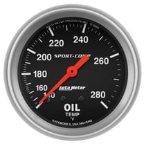 AUTO METER 3441 2-5/8IN OIL TEMP, 140- 280F, 6FTTUBING, MECH - Walmart.com