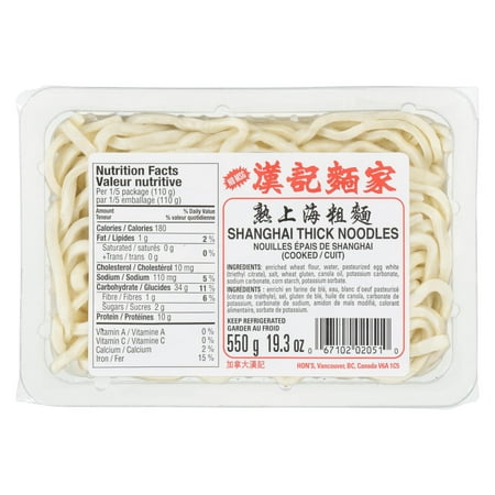 Hons Frozen Shanghai Thick Noodle 550g - Walmart.ca