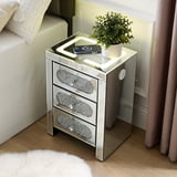 GDF Studio Adu Mirrored Z Shaped Side Table - Walmart.com
