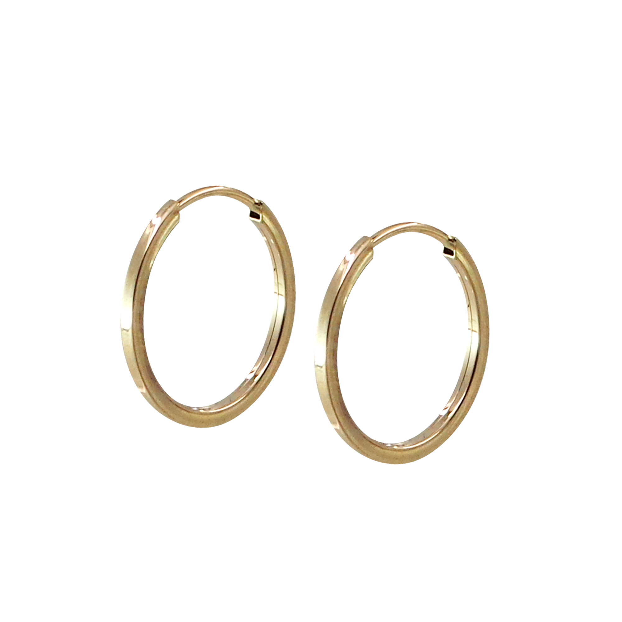 Luxury Designs 10K Yellow Gold 10mm Square Tube Hoop Earrings | Walmart ...
