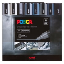 POSCA Non-toxic Art Pack, Paint Marker Set, 8 Cool Tone Colors, PC-5M ...