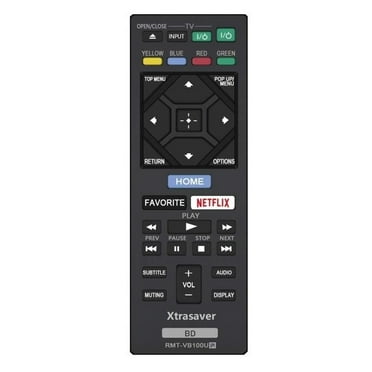 Sony RMT-VB100U Replaced Remote Control for Sony Blu-Ray DVD players - Walmart.com