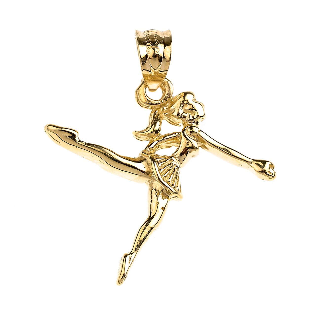 GOLD BALLERINA DANCER PENDANT NECKLACE : 14K Pendant with 20" chain ...