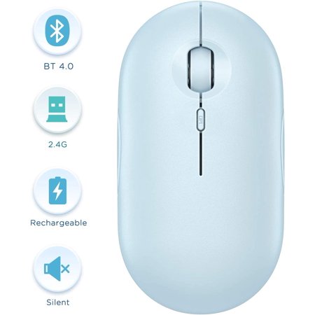 Bluetooth Mouse - Wireless Dual Mode Mouse (Bluetooth 4.0 + USB), Type ...