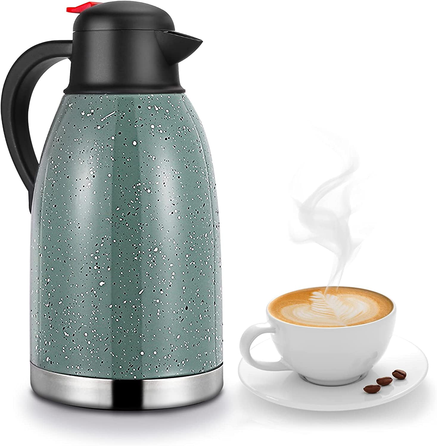 SSAWcasa Thermal Coffee Carafe 68oz Double Wall Vacuum Coffee Thermos ...