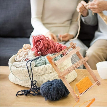 Wooden Weaving Loom Set Kids Creative DIY Weaving yarn Loom Frame ...