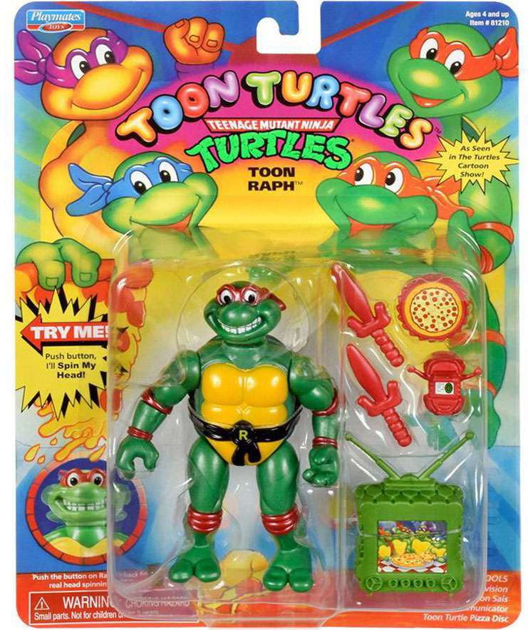 Teenage Mutant Ninja Turtles Cartoon Toon Raph Action Figure - Walmart.com