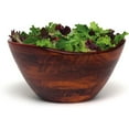 Lipper International Inc. Acacia Wave Large Cherry Finish Salad Serving Bowl - Walmart.com
