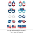 Big Dot of Happiness Firecracker 4th of July Glasses - Paper Card Stock ...