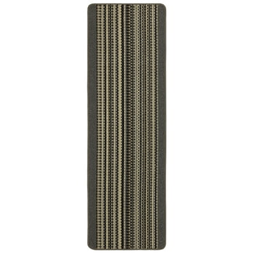 Mainstays Apollo Striped Indoor Polypropylene Area Rug, Grey, 19.5" x ...