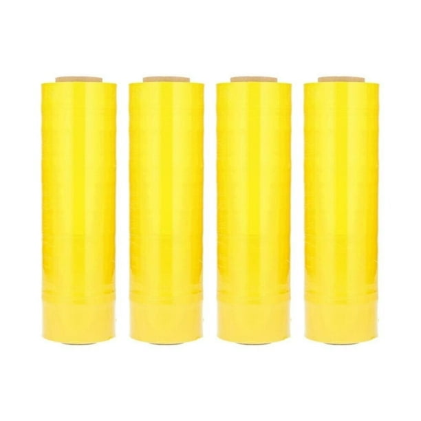 4 Rolls, 18" x 1500' 63 Gauge, Tinted Cast Hand Narrow Banding Pallet ...