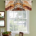 Brown Curtain Valances for Windows, Kitchen Valance Window Treatments ...