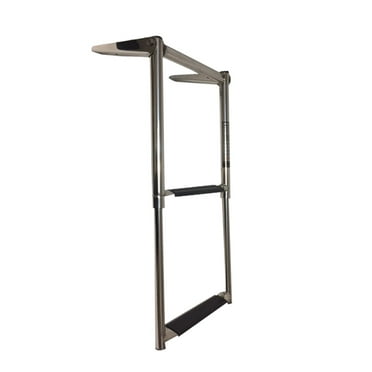 winibo Heavy Duty Boat Telescopic 4 Step Ladder,Stainless Steel Swim ...