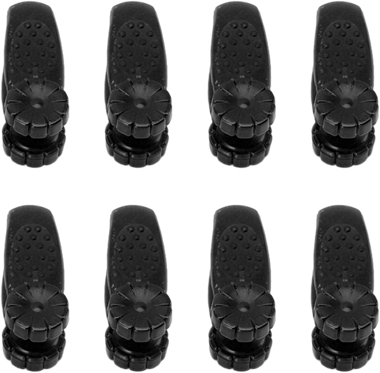 Black 8-Piece Hand Acupressure Clip Set for Migraine Headache Relief ...