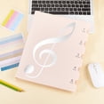 1Pc Plastic Piano Sheet Folder with 5 Sheets Paper Self-Adhesive ...