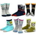 TeeHee Kids Boys Cotton Crew Socks 18 Pair Pack, Sports and Fun, with ...