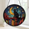 Moonlit Cat Scene Suncatcher – Decorative Window Hanging Art - Walmart.com