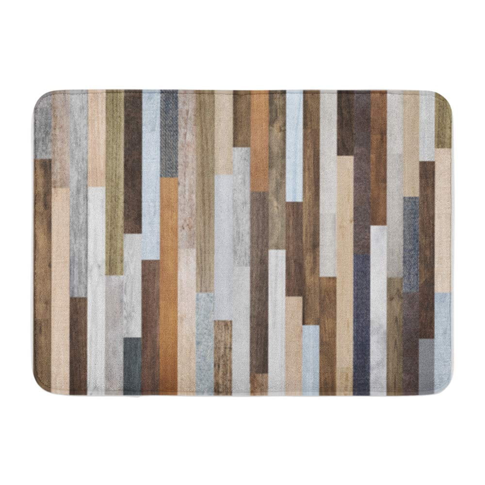 LADDKE Pallet Wood Colorful Planks Rustic Abstract Aged Doormat Floor ...