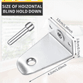 12X Metal Hold Down Brackets and Pins, Blind Brackets Blind Holder ...