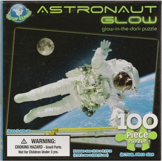 Astronaut Glow: Glow in the Dark 100 Piece Puzzle - Walmart.com