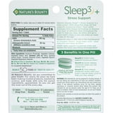 Nature's Bounty Sleep3+ Stress Support Sleep Aid, 10mg Melatonin ...