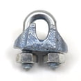 1/8" Zinc Plated Malleable Wire Rope Clip (25 Pack) - Walmart.com