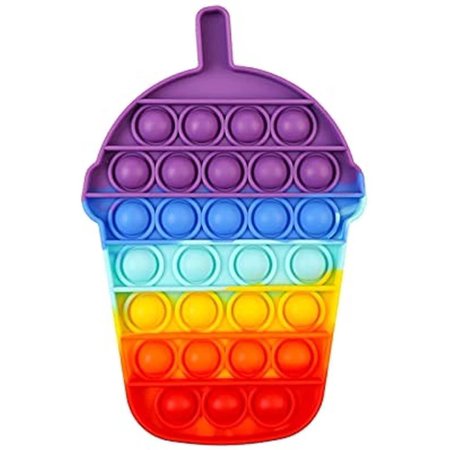 Pineapple Pop Rainbow It Ice Cream Poppits Fidgets, Silicone Push Pop ...