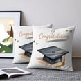 Pillow Covers 20x20 Set of 2, Congratulation Hat Throw Pillow Covers ...