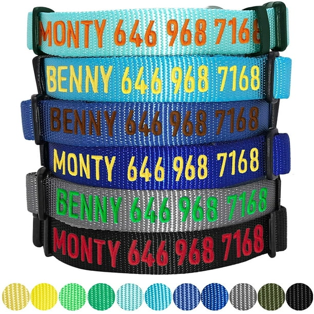 Essentials 20+ Colors Classic Nylon Adjustable Dog Collars ...