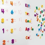Educational Insights Multicolored Jumbo AlphaMagnets & MathMagnets, 100 ...