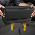Car Seat Gap Storage Organizer | Large Capacity Leather Storage Box for ...
